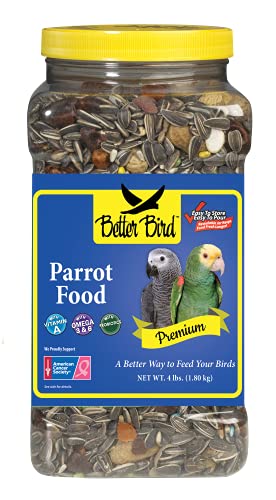 Better Bird, Premium Parrot Food, 4 lb Jar