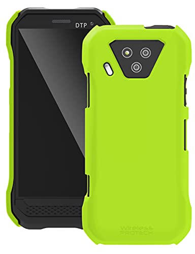 Wireless ProTech Case Compatible with Kyocera DuraForce Ultra 5G Phone Model E7110 (Verizon), Durable Slim Soft Touch Smooth Hard Cover Case (Lime Green)