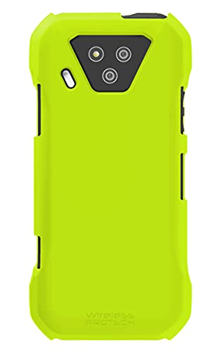 Wireless ProTech Case Compatible with Kyocera DuraForce Ultra 5G Phone Model E7110 (Verizon), Durable Slim Soft Touch Smooth Hard Cover Case (Lime Green)