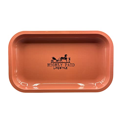 Highly Paid Rolling Trays, Small Elegant Rolling Tray, 8.5” x 11.5” High-Grade Graphic Rollin Trays, Lifestyle, Dishwasher Safe, Heat Resistant