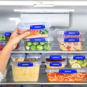 Sistema KLIP IT PLUS Food Storage Containers | 6 Piece Airtight Containers Set | Leak-Proof Seal | Easy Locking Clips | BPA-Free