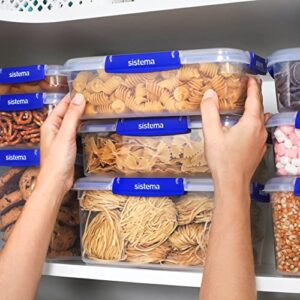 Sistema KLIP IT PLUS Food Storage Containers | 6 Piece Airtight Containers Set | Leak-Proof Seal | Easy Locking Clips | BPA-Free