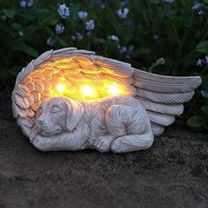 iheartdogs dog memorial gifts - forever my guardian angel garden solar light - pet memorial stone