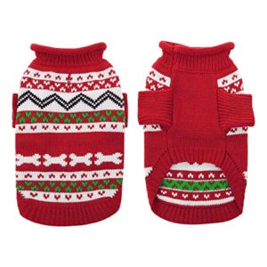 phyxin dog sweater high neck pet knitwear for cats dogs christmas sweater pet pullover for small medium large dogs warm pet pullover for winter