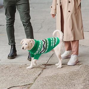 Phyxin Dog Sweater High Neck Pet Knitwear for Cats Dogs Christmas Sweater Pet Pullover for Small Medium Large Dogs Warm Pet Pullover for Winter