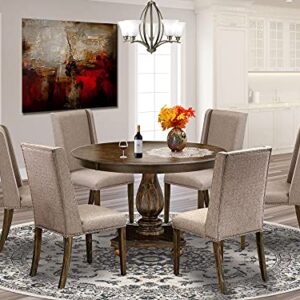 East West Furniture F2FL7-716 Dining Set, Medium