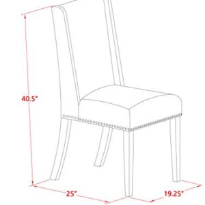 East West Furniture F2FL7-716 Dining Set, Medium