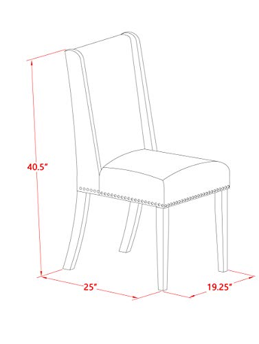 East West Furniture F2FL7-716 Dining Set, Medium