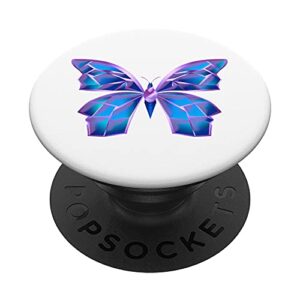 blue purple butterfly pgbu27 popsockets swappable popgrip