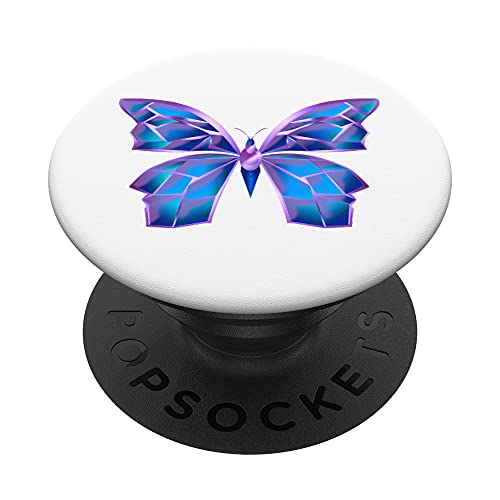 Blue Purple Butterfly PGBU27 PopSockets Swappable PopGrip