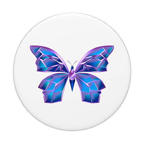 Blue Purple Butterfly PGBU27 PopSockets Swappable PopGrip