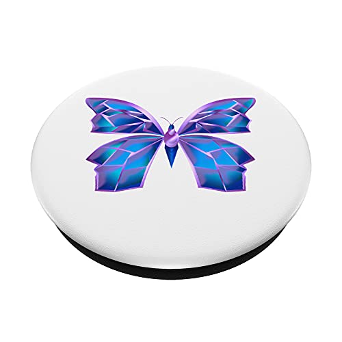 Blue Purple Butterfly PGBU27 PopSockets Swappable PopGrip