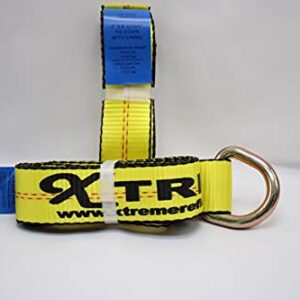 Xtreme (Pack of 10) 2" X 8 Ft Lasso Strap with D Ring Auto Tie Down