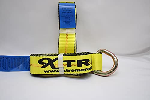 Xtreme (Pack of 10) 2" X 8 Ft Lasso Strap with D Ring Auto Tie Down