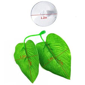 Zickupy 2Pack Beta Leaf Bed Fish Resting Leaf Betta Hammock Beta Tank Decorations Aquarium Plants Betta Fish Accessories for Small Tank