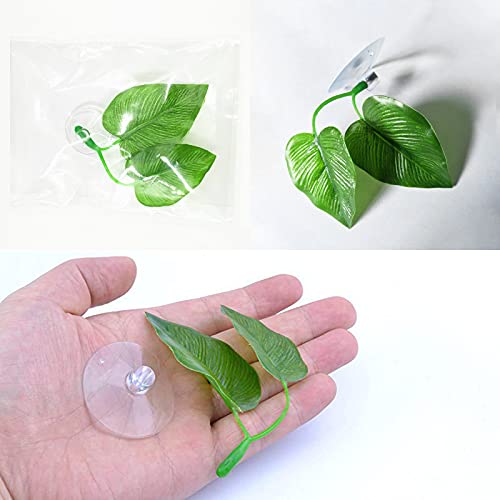 Zickupy 2Pack Beta Leaf Bed Fish Resting Leaf Betta Hammock Beta Tank Decorations Aquarium Plants Betta Fish Accessories for Small Tank