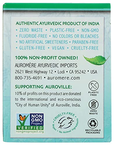 Ayurvedic Herbal Toothpaste in a Jar, Fresh Mint (4.16 oz) (Pack of 1 (4.16 oz))