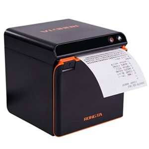 rongta thermal receipt printer, pos printer, 80mm restaurant kitchen printer with auto cutter,sound alarm,support cash drawer esc/pos,usb+ethernet interface for windows/mac/linux(ace h1)