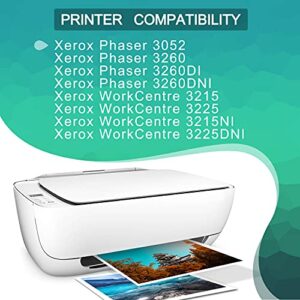 GREENBOX Remanufactured High Yield 106R02777 Toner Cartridge Replacement for Xerox 106R02777 for Phaser 3260 3260DI 3260DNI, WorkCentre 3215 3215NI 3225 3225DNI Toner Bundle (3,000 Pages, 2 Black)