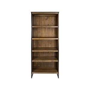 Martin Furniture Industrial Open Wood, Bookcase Shelves, Brown