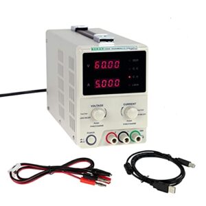 korad kd6005p - programmable precision variable adjustable 60v, 5a dc linear power supply digital regulated lab grade