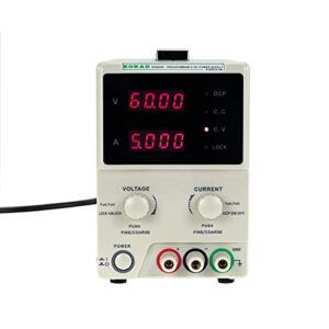 KORAD KD6005P - Programmable Precision Variable Adjustable 60V, 5A DC Linear Power Supply Digital Regulated Lab Grade