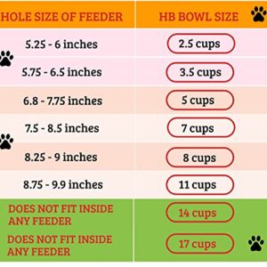 HB Pet Feeders Stainless Steel Dog and Cat Bowls Feeder Medium Deluxe 6.5" inch Replacement Food and Water Bowl (3.5 Cup, Double Pack)