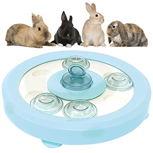 kathson Rabbit Foraging Toy Interactive Puzzle Slow Feeder Puppy Treat Dispenser for IQ Traning & Mental Enrichment Funny Feeding Fun Game Toy for Bunny Ferret Chinchilas Dog Cat