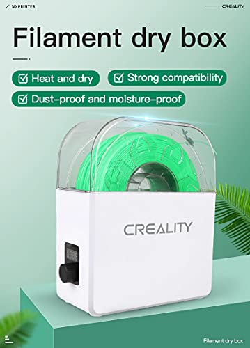 Official Creality Filament Dry Box, Dust-Proof and Moisture-Proof, Keeping PLA 1.75 Filaments Dry During 3D Printing, Filament Holder, Spool Holder, Filament Dryer, Storage Box 3D Printer Accessories