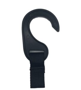 nahanco spacemaker heavy duty clothes hanger hook for hanger management in backroom/stockroom, 5 ½”- black, 100/carton, (ghb200)