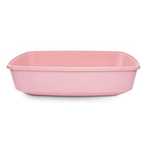 so phresh pink open cat litter box, 19.25" l x 13" x 5" h