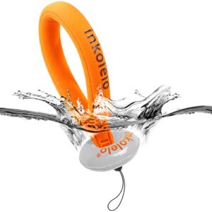 inkolelo waterproof phone case floating wrist strap -bright orange