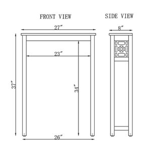 Alaterre Furniture Derby 27" W x 37" H Over Toilet Shelf