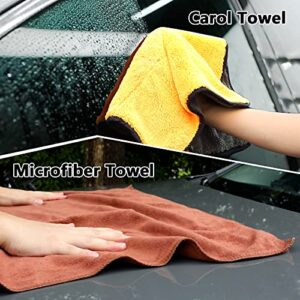 MOFEEZ Car Wash Cleaning Tools Kit Car Detailing Set with Absorbent Towels Dash Duster Tire Wheel Brushes Window Squeegee Air Conditioner Brush Waxing Sponge (15pcs)