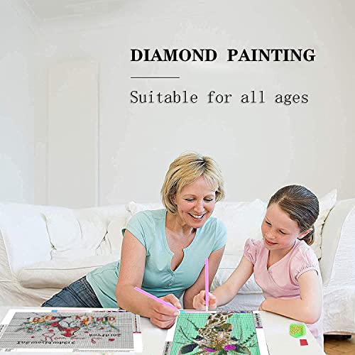 eniref 5D Diamond Painting Kits for Adults Paint with Diamonds Full Round Drill 5D Diamond Dots Craft Diamond Art Kits - for Home Wall Decor and Adults Kids DIY Gift(Gnome 16 X 12 inch)