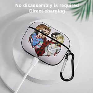 Bride of Chucky for AirPods Pro Case, Anime Whole Body Printing Shockproof Protective Cover Case with Keychain Compatible with AirPods Pro