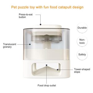 PARATO Dog Puzzle Toys, Interactive Dog Toys, Automatic Dog Feeder for IQ Training & Mental Enrichment, Automatic Dogs Food Dispenser Puzzle Feeder for Small Medium Large Dogs Square