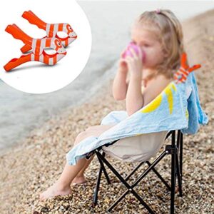 bluesa 2PCS Clown Fish Beach Towel Holders for Beach Chairs, Beach Towel Clips for Pool Chairs, Beach Clips for Towels and Chairs, Clothes Clips for Hanging Clothes, Windproof Towel Pin, Chip Pegs