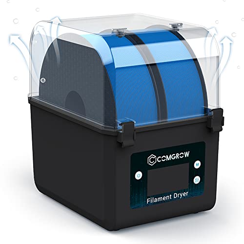 Comgrow Filament Dryer, Upgraded Filament Dry Box, Large-Capacity 3D Filament Dehydrator for 2KG Filament, Compatible with 1.75mm, 2.85mm Filament and PLA PETG TPU ABS Material