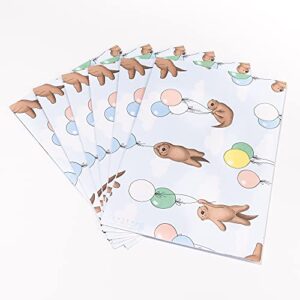 CENTRAL 23 - Cute Wrapping Paper for Her - 6 Sheets of Gift Wrap - Cute Otters Birthday Wrap - For Wife Husband - Colourful Wrapping Paper - Balloons - Recyclable