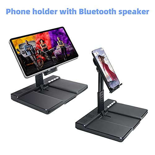 Curved Screen Mobile Phone Magnifier with Bluetooth Speaker,and Telescopic Stand.HD Phone Screen Amplifier, Phone /Tablet/iPad Stand for Movies, Videos, Listen Songs, Enlarged Screen display-14Inch