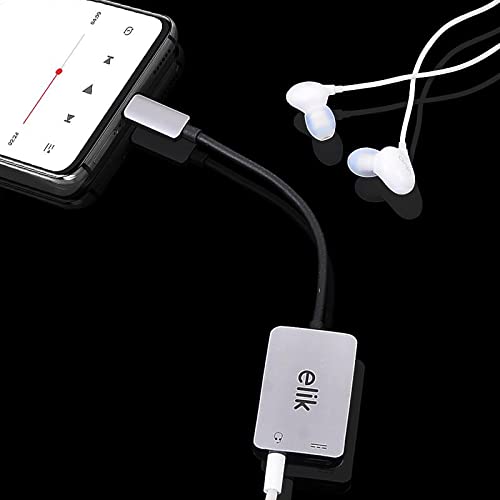 Type-C to HI-RES 3.5MM Audio with PD Charging Adapter (Gray), DAC Supports 44.1/48/96/192kHz/384kHz Sample Rate, 16/24/32-bit,Support PD Charging with Power up to 60W (20V/3A)