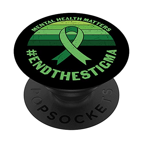 Mental Health End the Stigma Mental Health Matters Awareness PopSockets Swappable PopGrip