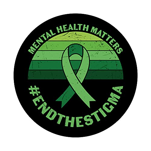 Mental Health End the Stigma Mental Health Matters Awareness PopSockets Swappable PopGrip