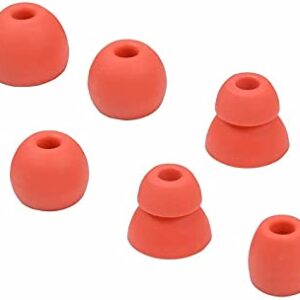 Replacement Earbud Tips for Beats Powerbeats Pro Wireless Stereo Headphones - Small, Medium, Large, and Double Flange (Lava Red)