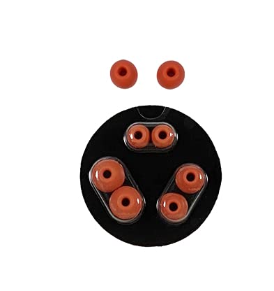 Replacement Earbud Tips for Beats Powerbeats Pro Wireless Stereo Headphones - Small, Medium, Large, and Double Flange (Lava Red)