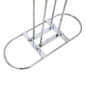 Chrome Plated Metal Hanger Stacker Holds 50-70 Hangers, Organize Wood, Metal and Plastic Adult Size Hangers for Pants and Shirts (Quantity 1) (1)