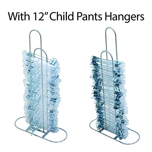 Chrome Plated Metal Hanger Stacker Holds 50-70 Hangers, Organize Wood, Metal and Plastic Adult Size Hangers for Pants and Shirts (Quantity 1) (1)