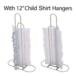 Chrome Plated Metal Hanger Stacker Holds 50-70 Hangers, Organize Wood, Metal and Plastic Adult Size Hangers for Pants and Shirts (Quantity 1) (1)