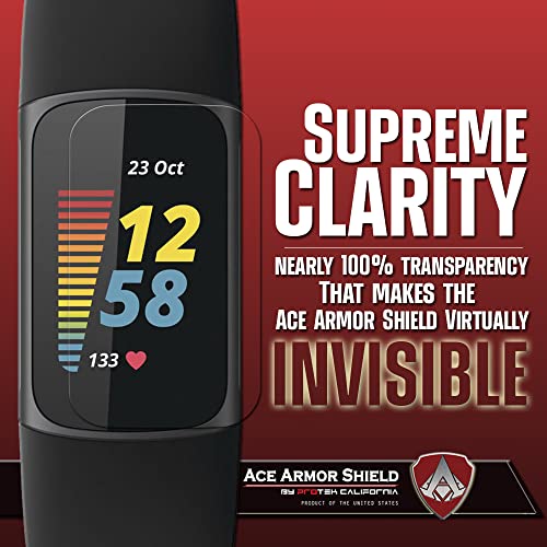 Ace Armor Shield (8 Pack) Premium HD Waterproof Screen Protector compatible with Fitbit Charge 5